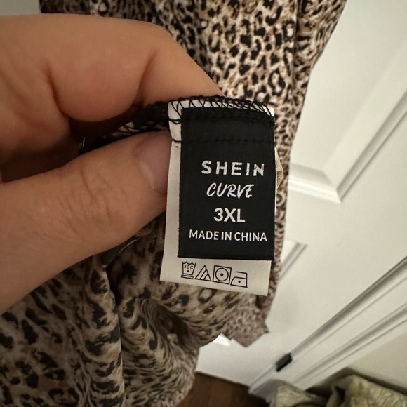 SHEIN | Dresses | Brand New Without Tags Shein Leopard Print Maxi Dress ...
